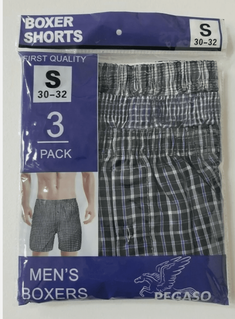 3 Pack Plaid Boxers | Wholesale 925-321-1021