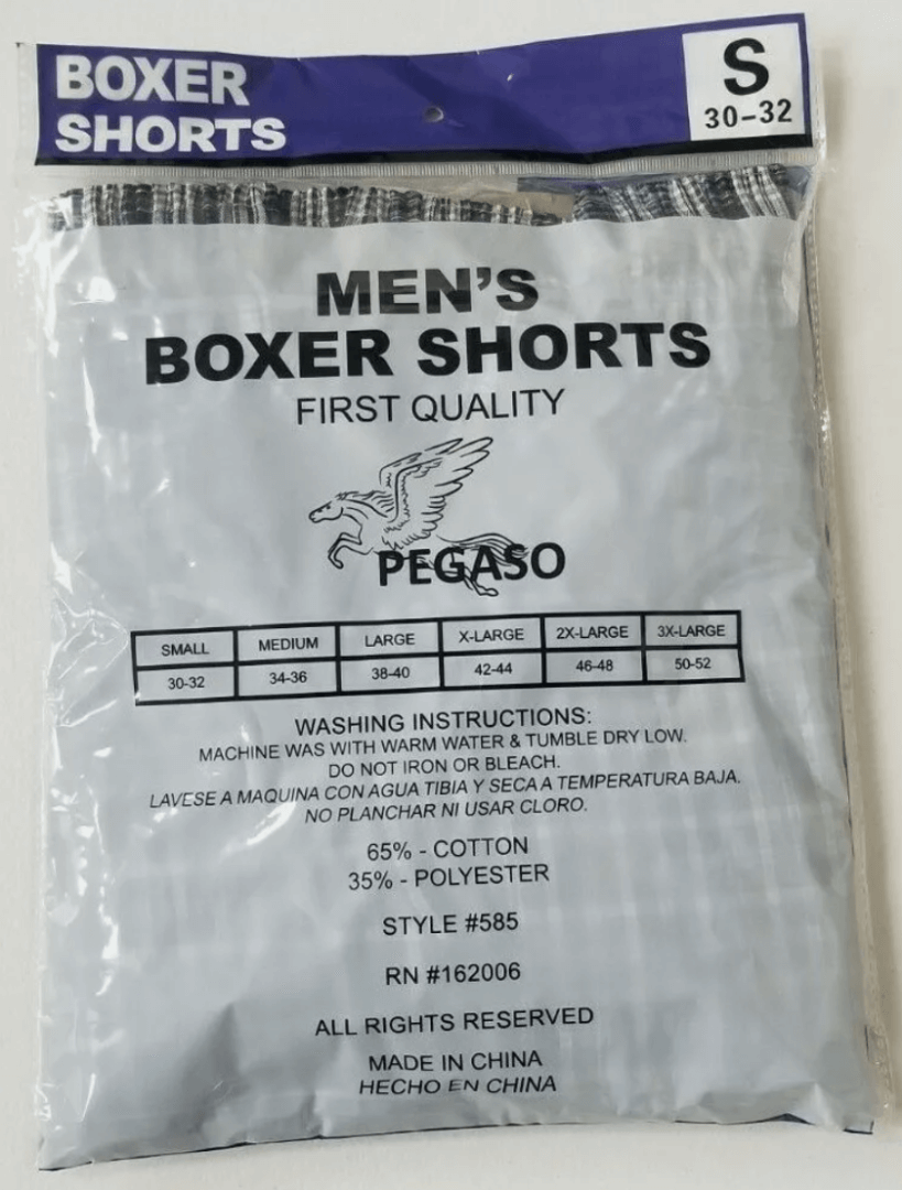 3 Pack Plaid Boxers | Wholesale 925-321-1021